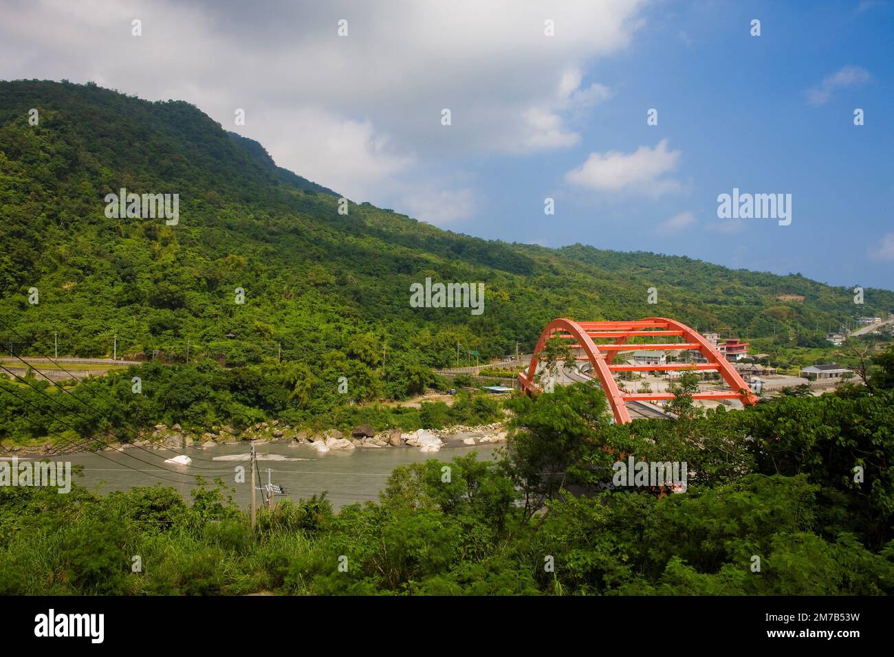 Taiwan,East of Taiwan,Highway,Changhong Bridge Stock Photo - Alamy
