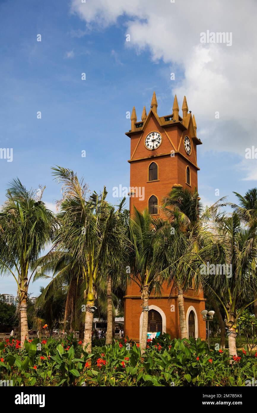 Haikou Bell Tower Stock Photo - Alamy