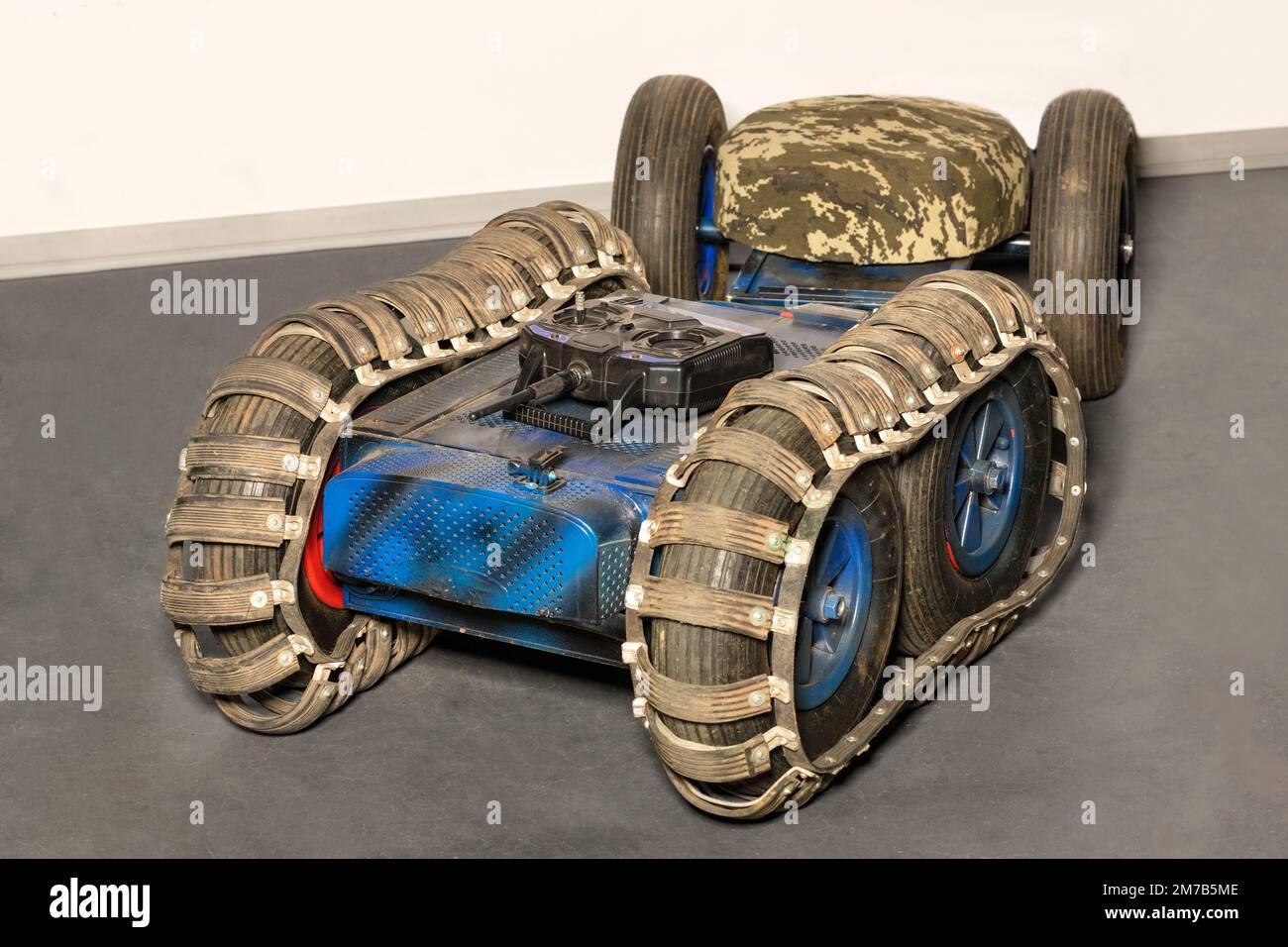 A radio controlled drone cart with a trailer for ground delivery of ...