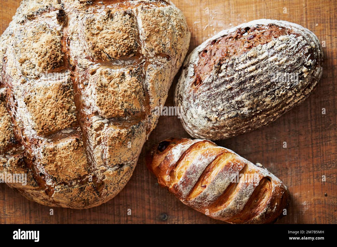 Fermented Rye Bread and Whole Wheat Bread Stock Photo - Alamy