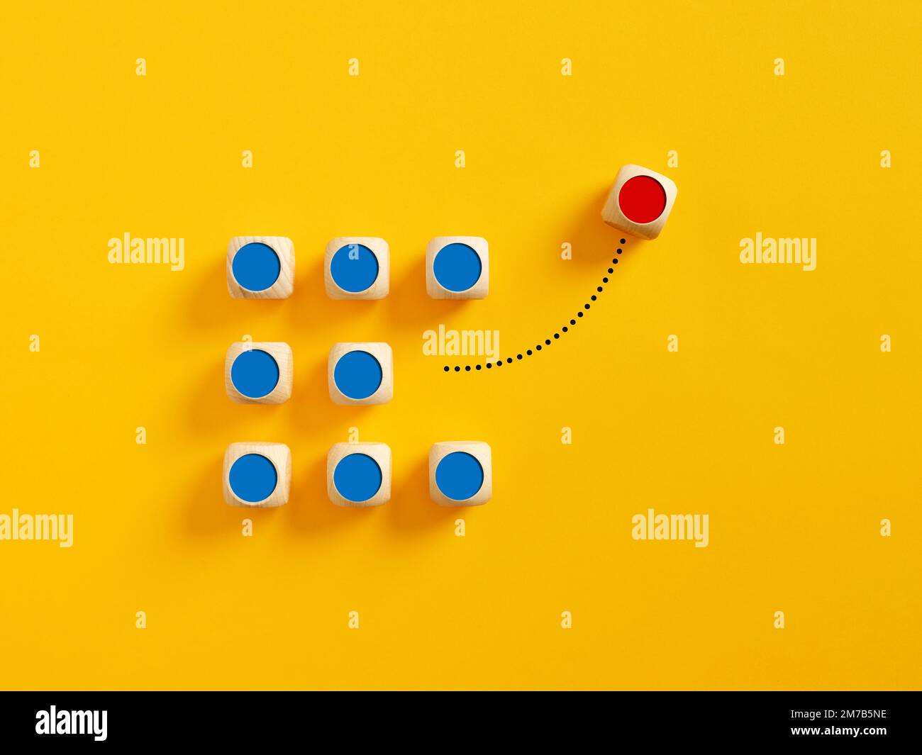 Unique, think different, individuality, standing out from the crowd ...