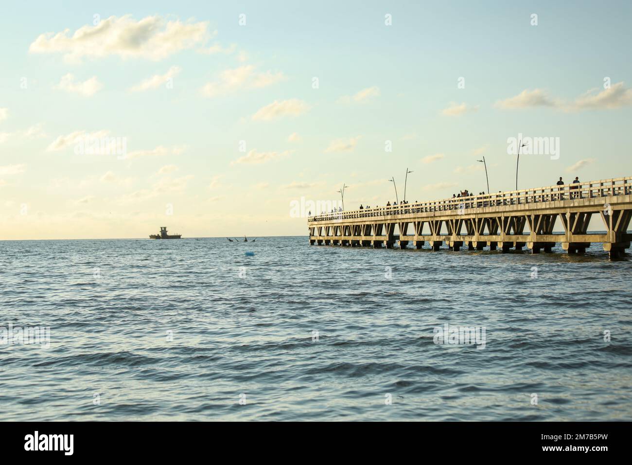 An aerial view of Atlantic port dock in Colombia Stock Photo - Alamy