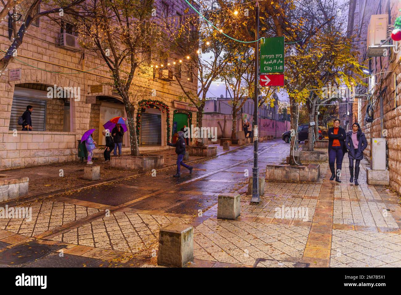 Street scene in nazareth hi-res stock photography and images - Alamy