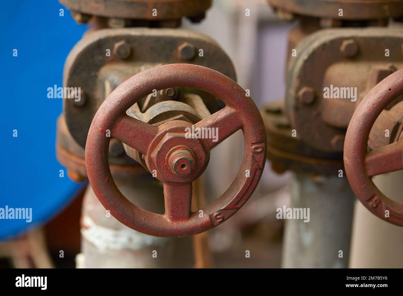 old rusty pipes in a factory Stock Photo - Alamy
