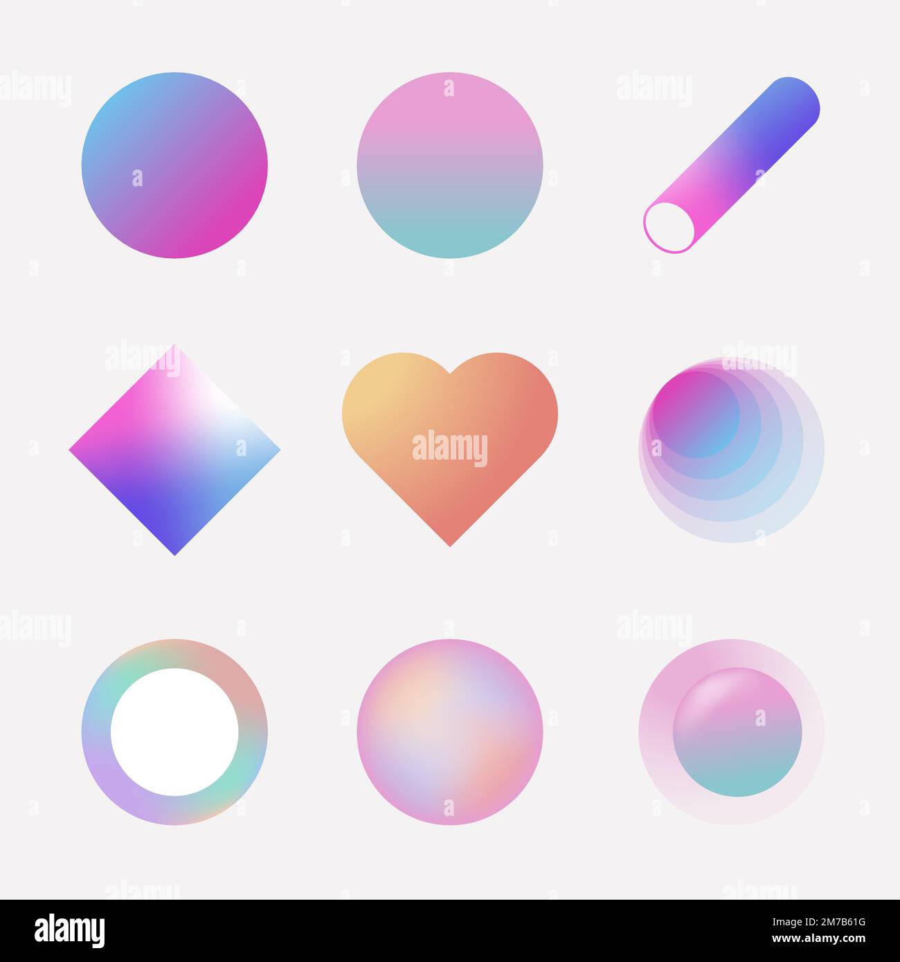 Colorful gradient collection vector Stock Vector Image & Art - Alamy