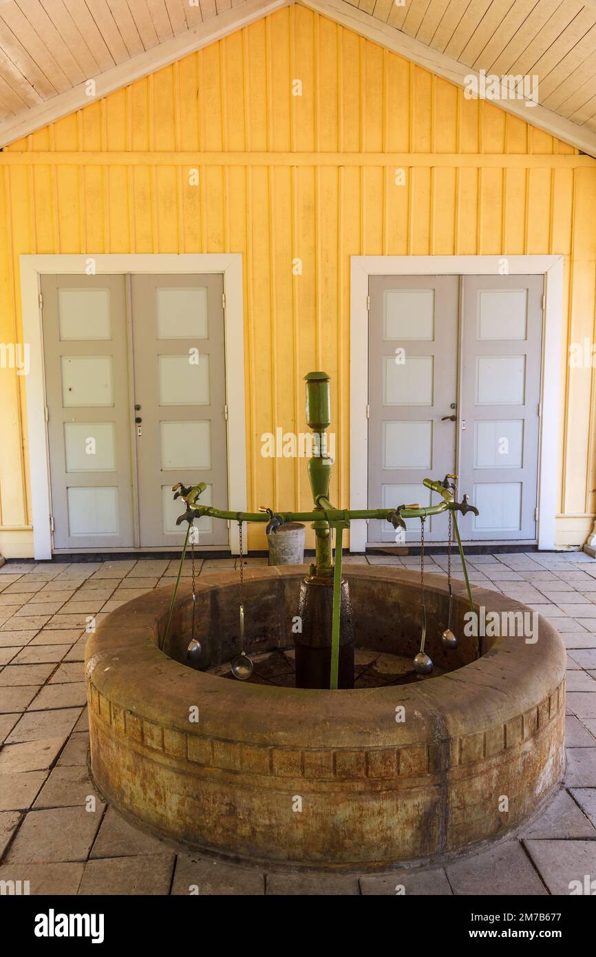 Old well with spring water in an old spa resort Stock Photo - Alamy