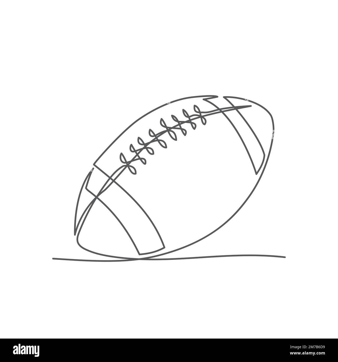 American football One line drawing Stock Vector Image & Art - Alamy