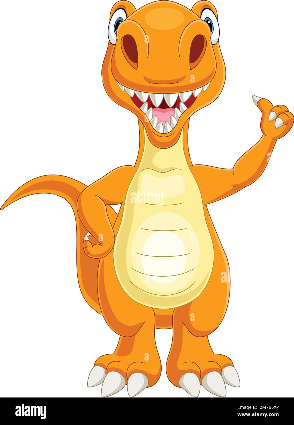 Cartoon dinosaur giving thumb up Stock Vector Image & Art - Alamy