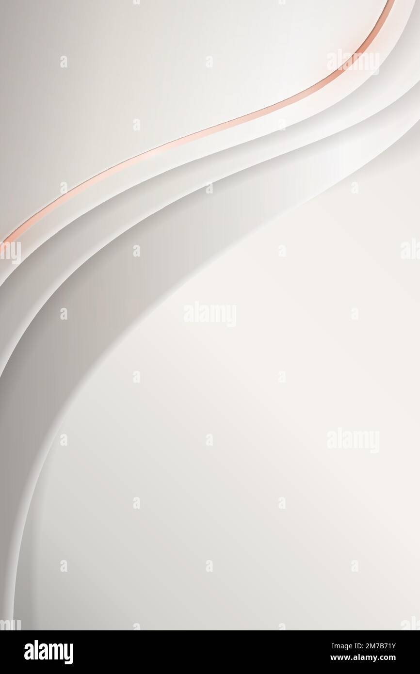 White abstract wavy background vector Stock Vector Image & Art - Alamy