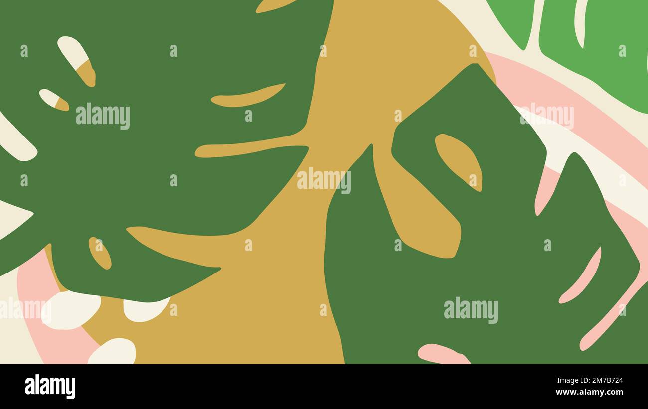 Colorful and bright tropical patterned banner vector Stock Vector Image ...