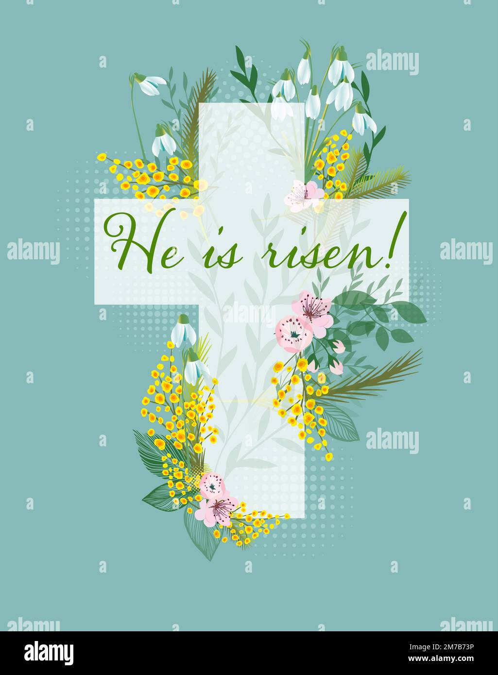 He is risen . Symbol for congratulations on the Resurrection of Christ ...