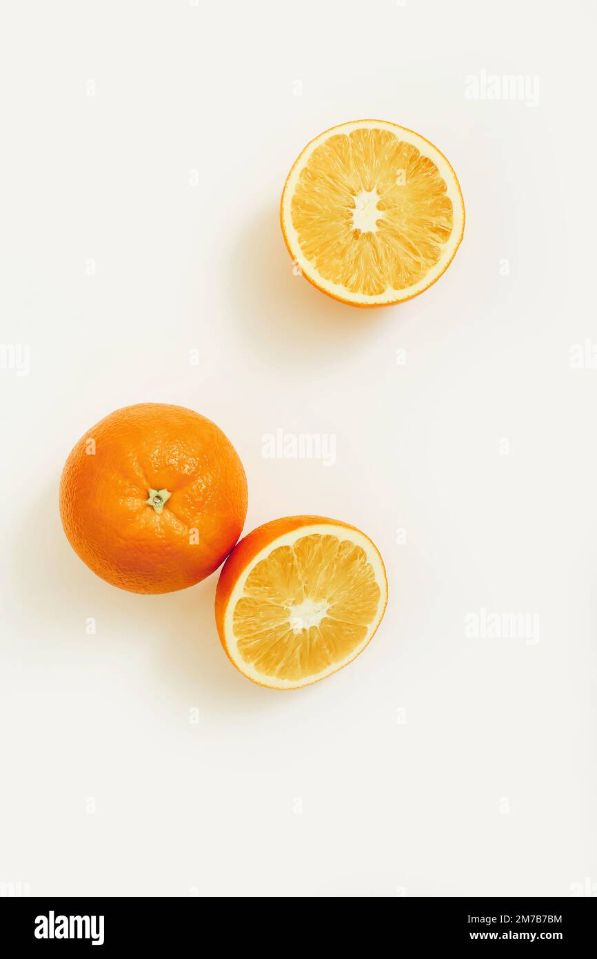 Flat lay fresh oranges hi-res stock photography and images - Alamy