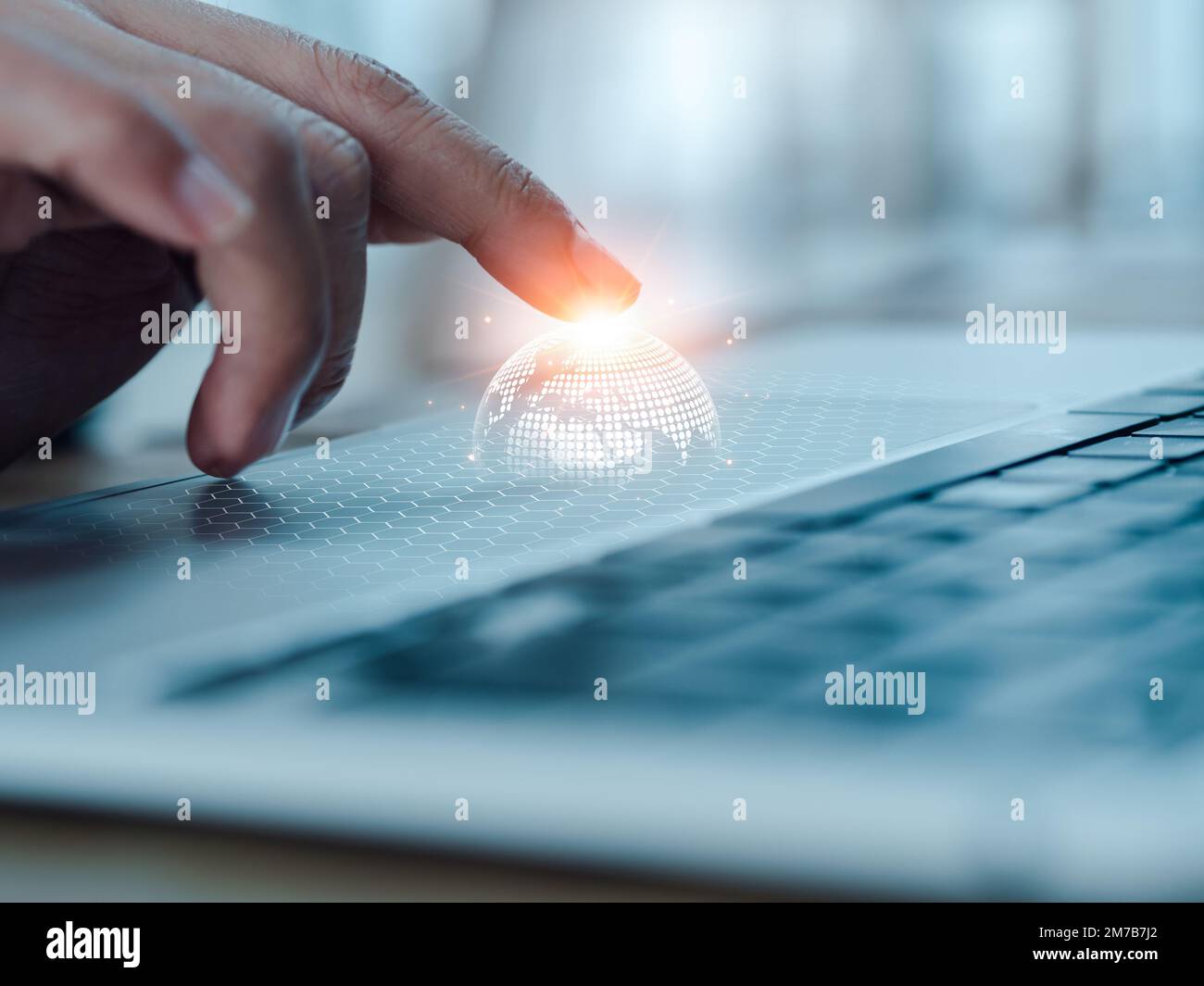 Digital global network technology expansion, business marketing and ...