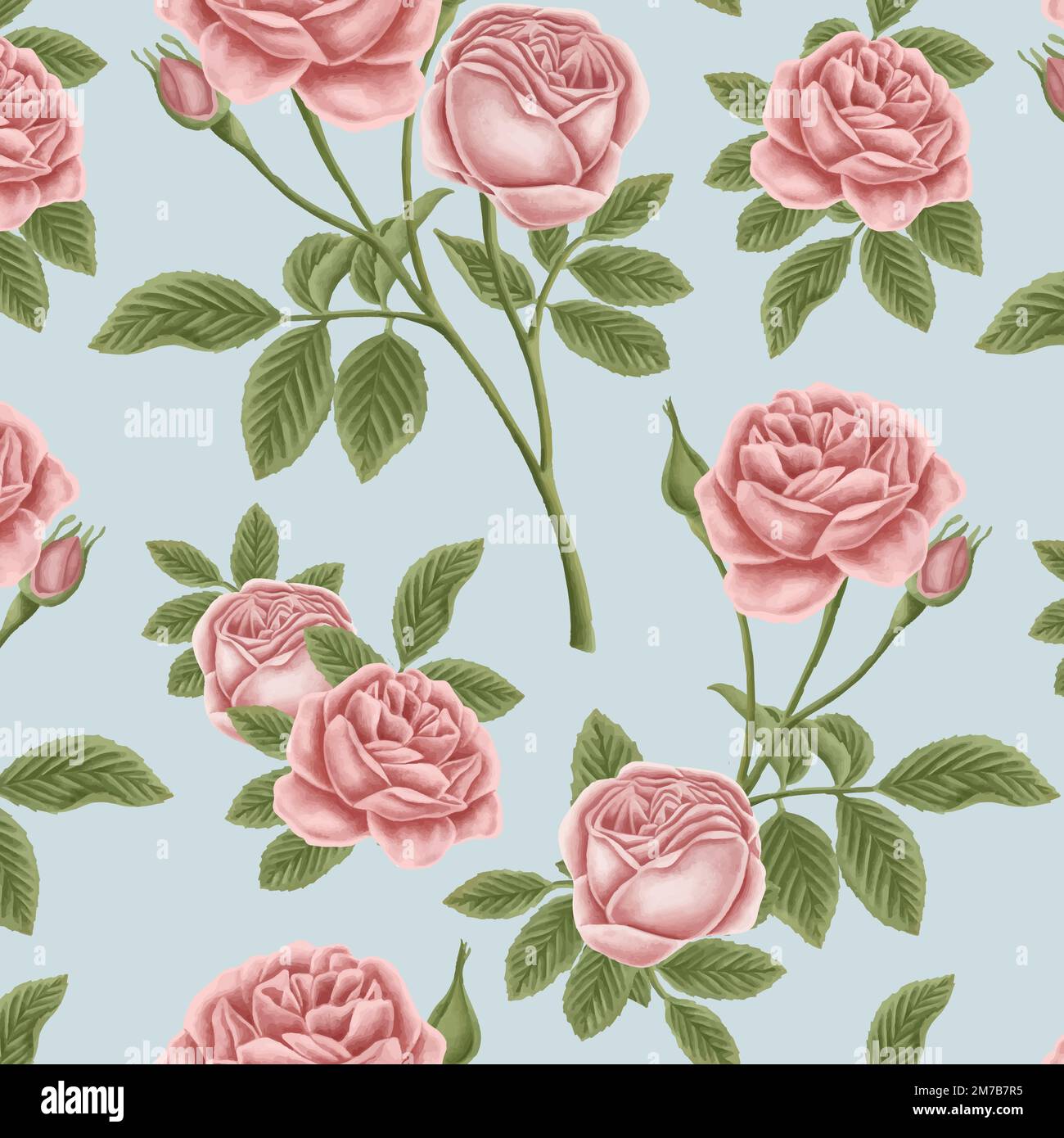 Red rose patterned background vector Stock Vector Image & Art - Alamy