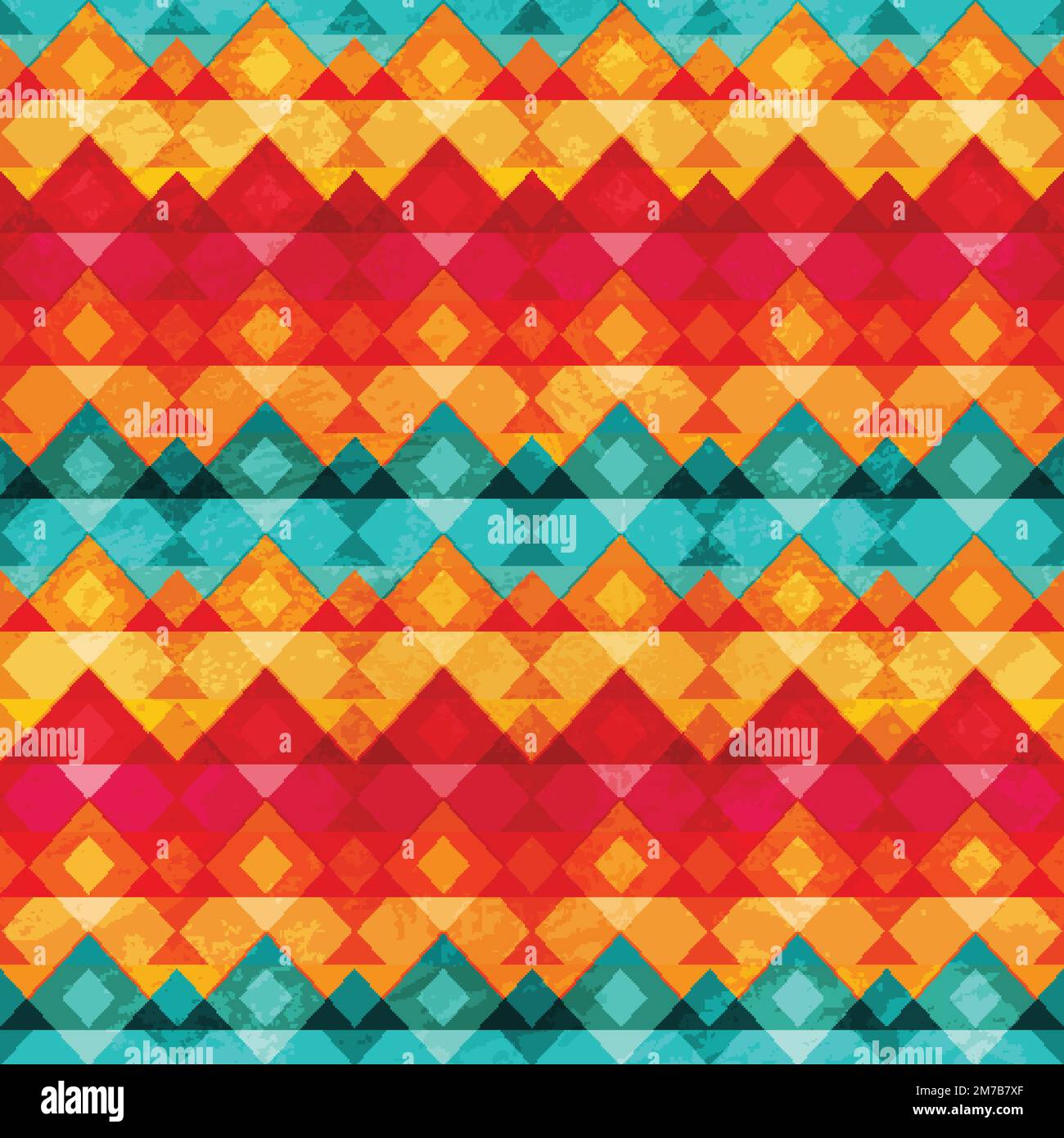 vintage triangle seamless pattern Stock Vector Image & Art - Alamy