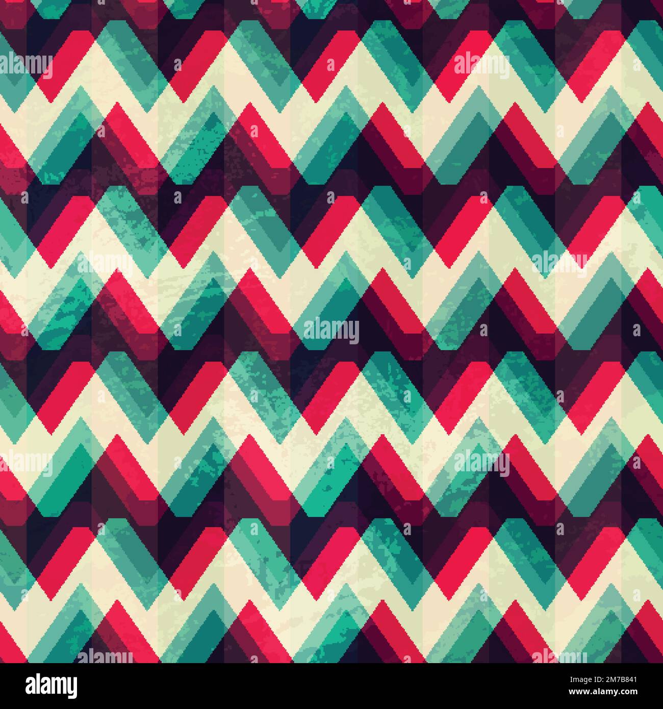 illusion zigzag seamless pattern Stock Vector Image & Art - Alamy