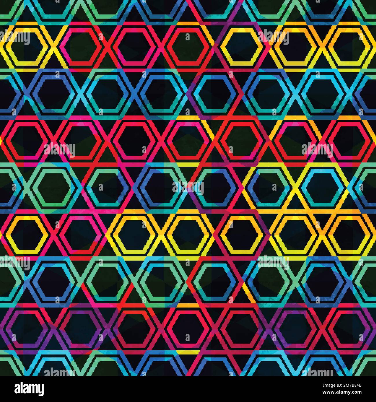 Seamless neon triangle Stock Vector Images - Alamy