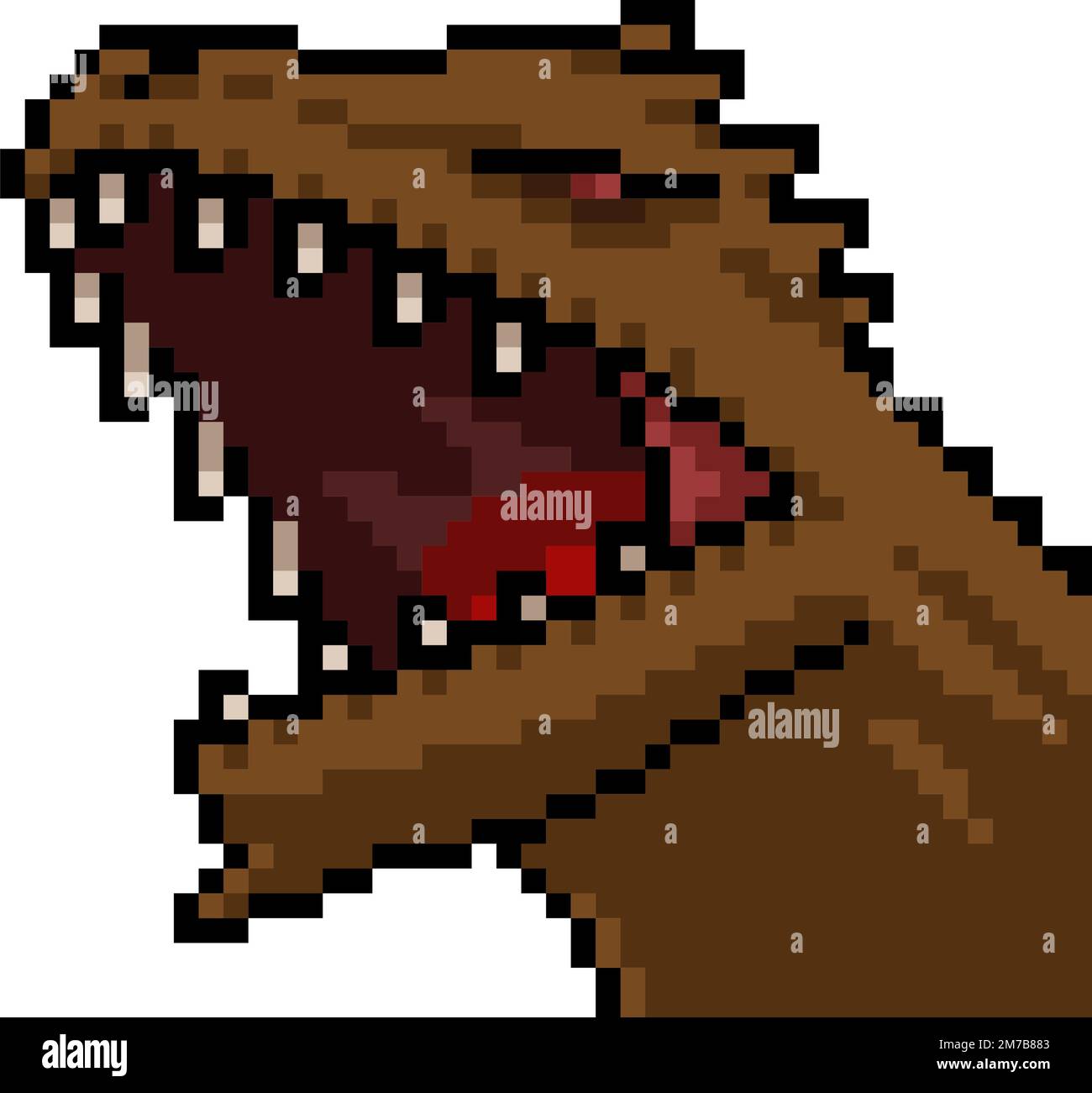 Monster art teeth Stock Vector Images - Alamy