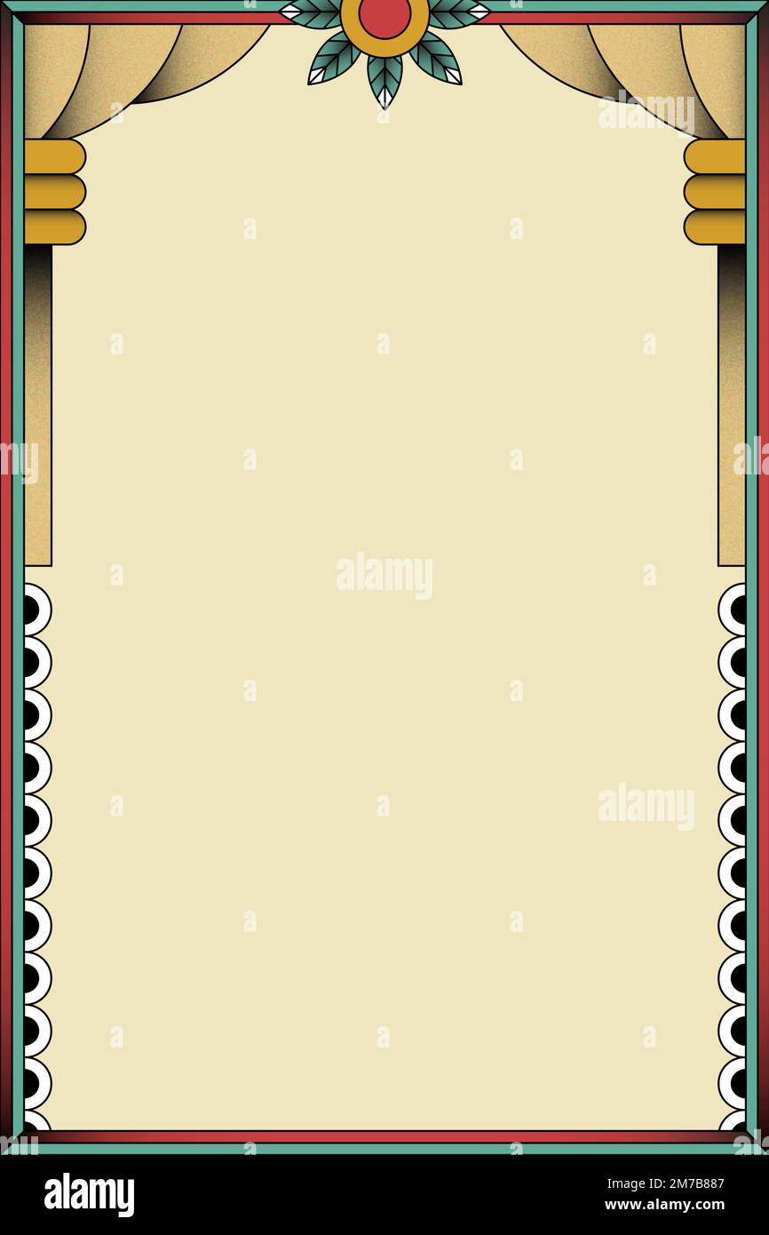 Old green curtain Stock Vector Images - Alamy