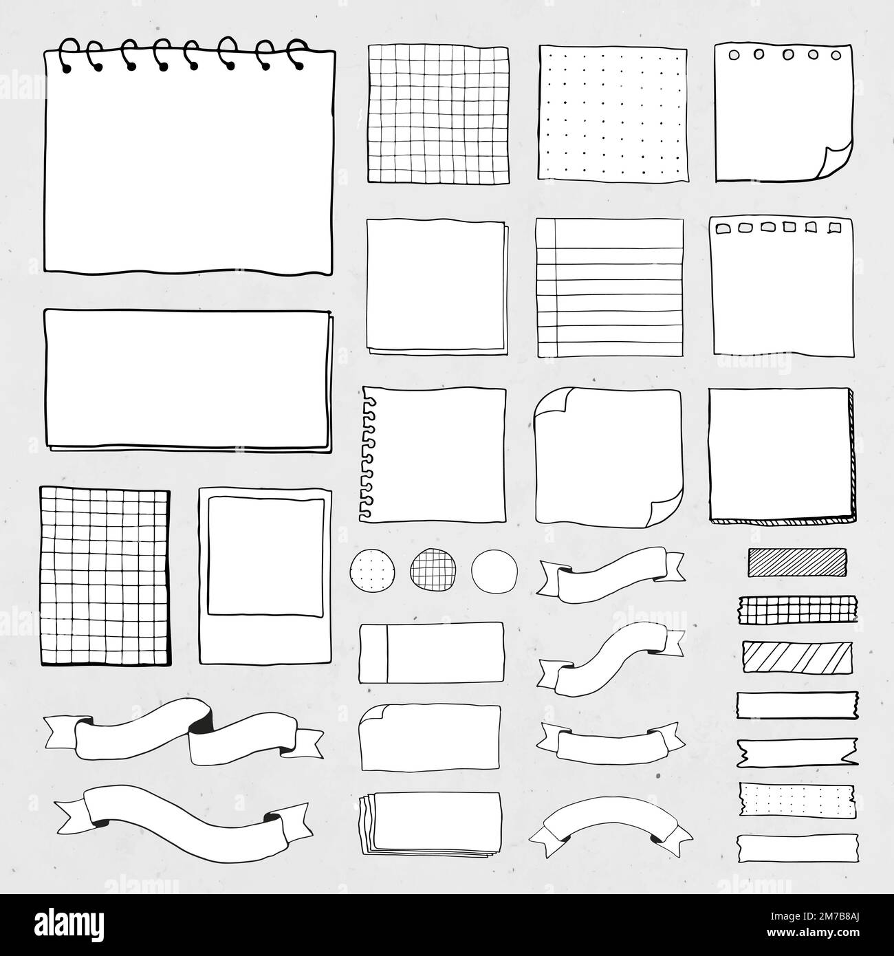 Set sticky notes hand Stock Vector Images - Alamy