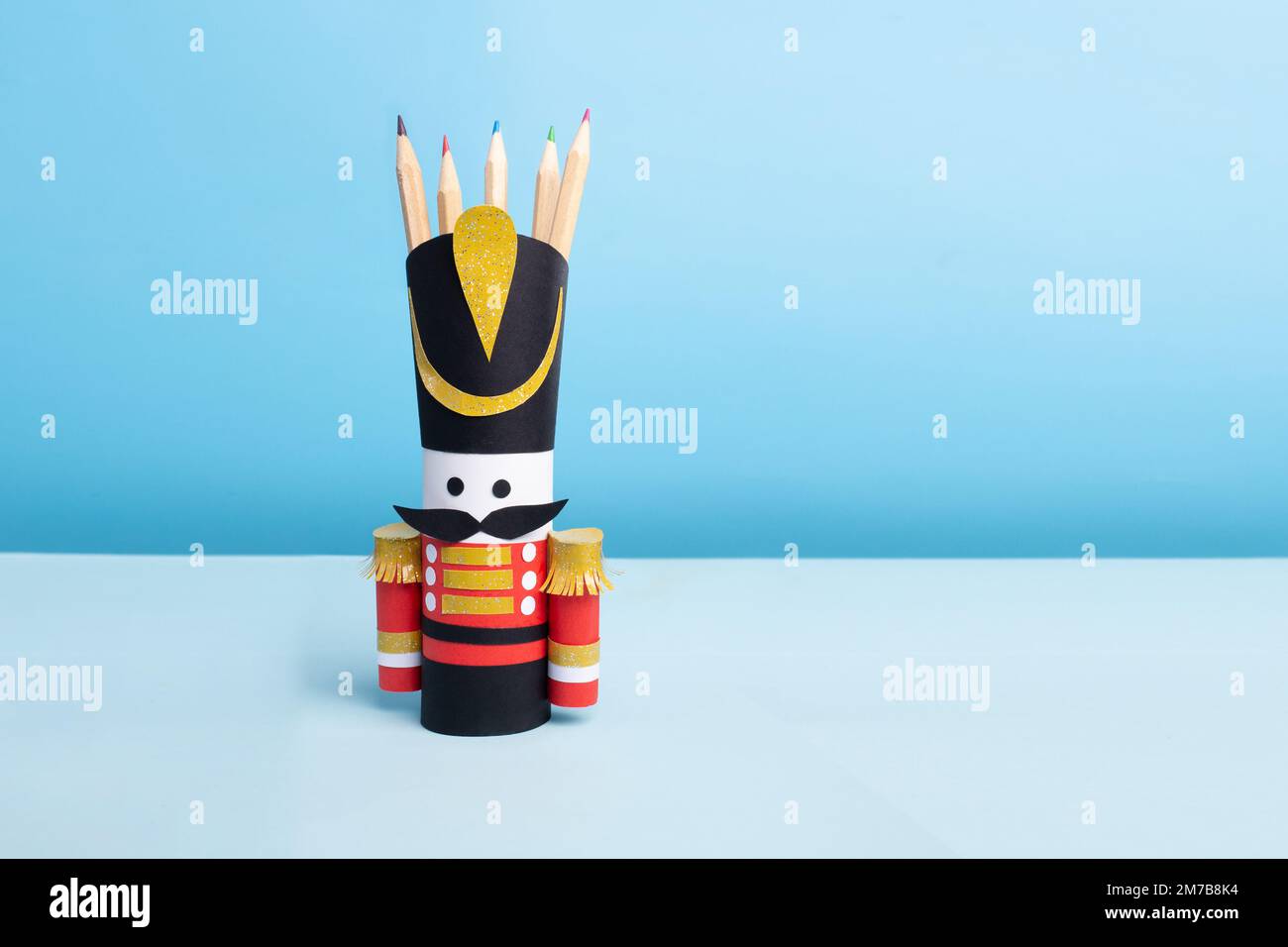 Nutcracker craft roll in paper art style. Fantasy art Stock Photo - Alamy