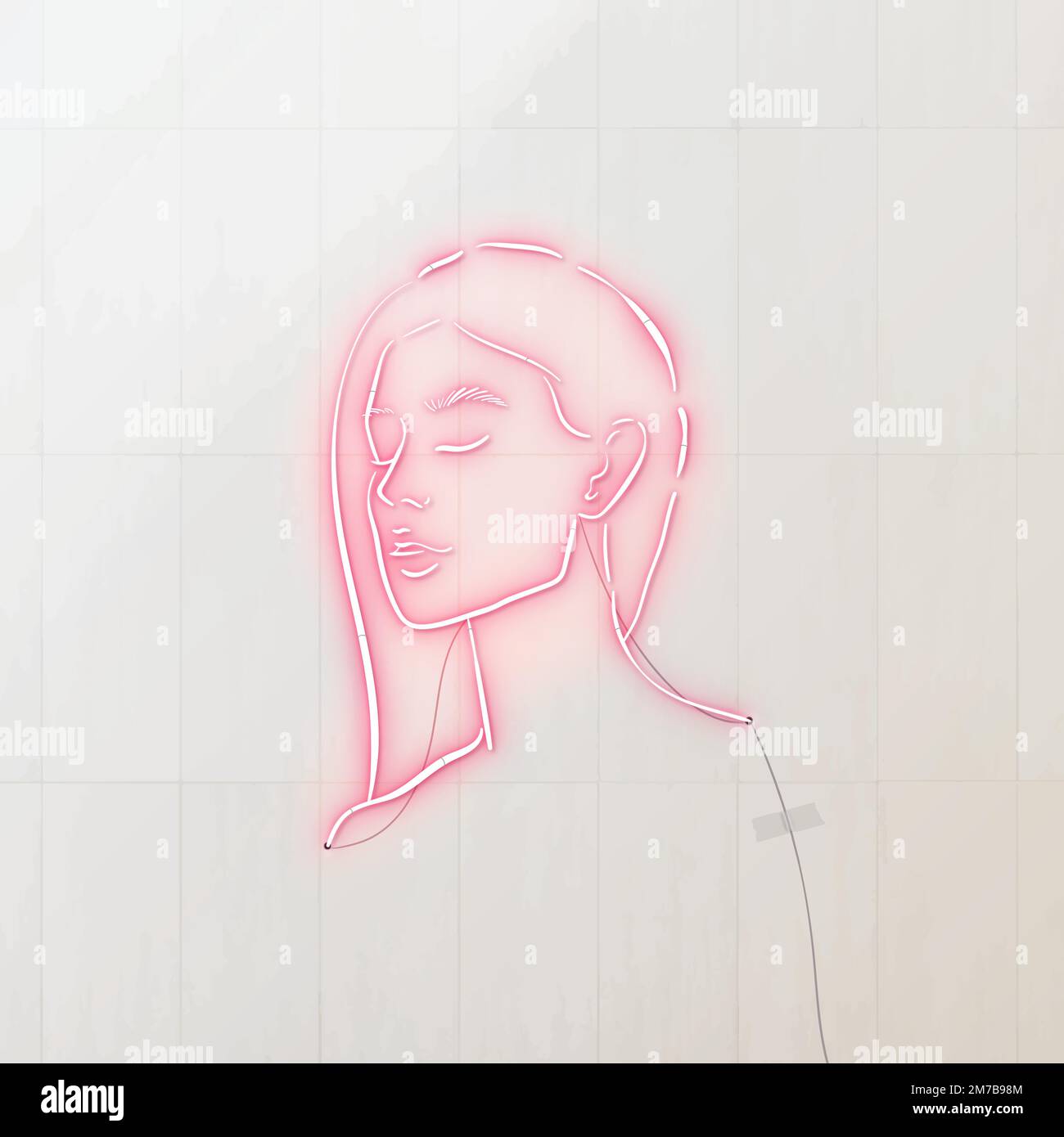 Feminine neon sign design resource vector Stock Vector Image & Art - Alamy