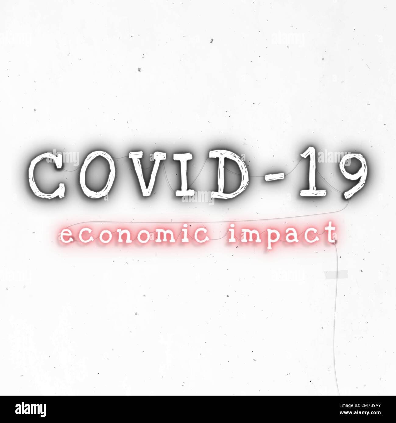 Covid-19 economic impact neon sign vector Stock Vector Image & Art - Alamy