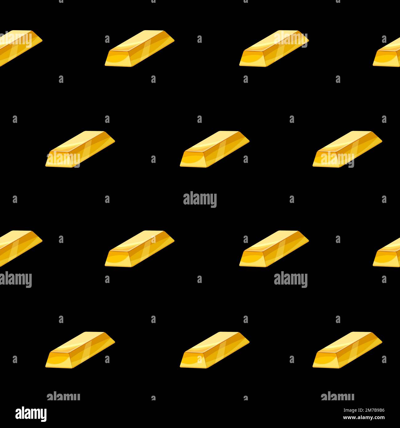 Gold bar seamless pattern, bullions golden treasury luxury rich Stock ...