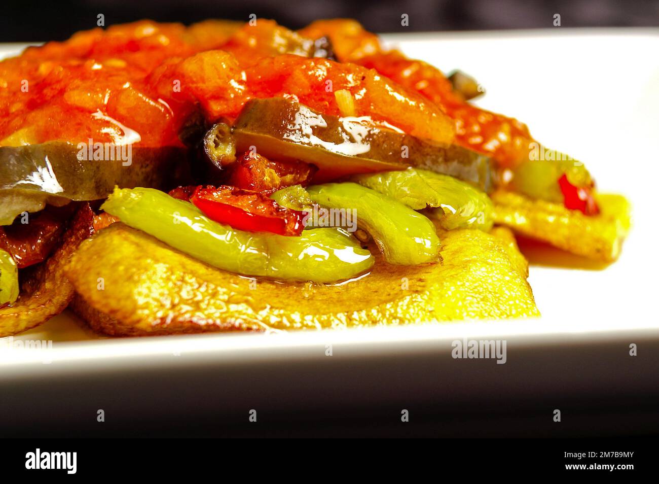 "Tumbet",plato tipico mallorquin. Mallorca. Baleares.España Stock Photo ...