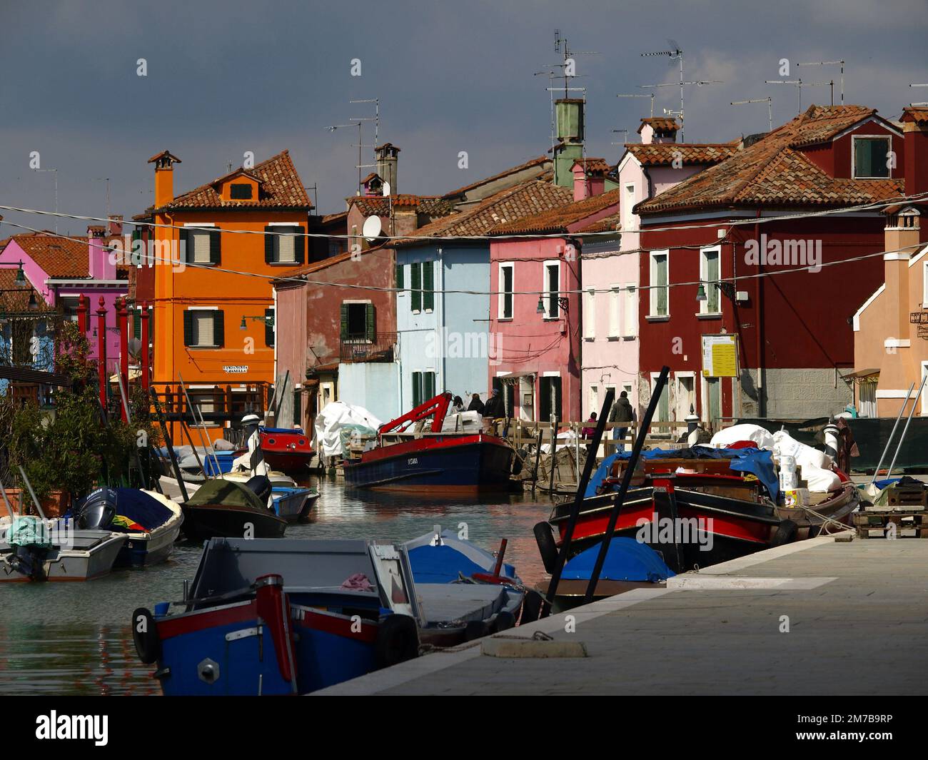 Isla de Burano. Venecia.Véneto. Italia Stock Photo - Alamy