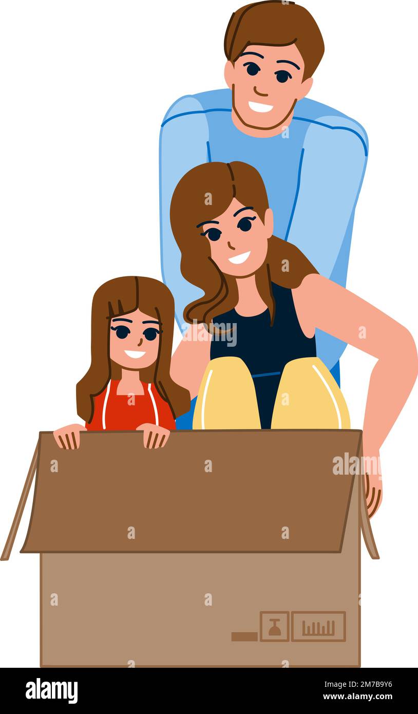 family new home vector Stock Vector Image & Art - Alamy