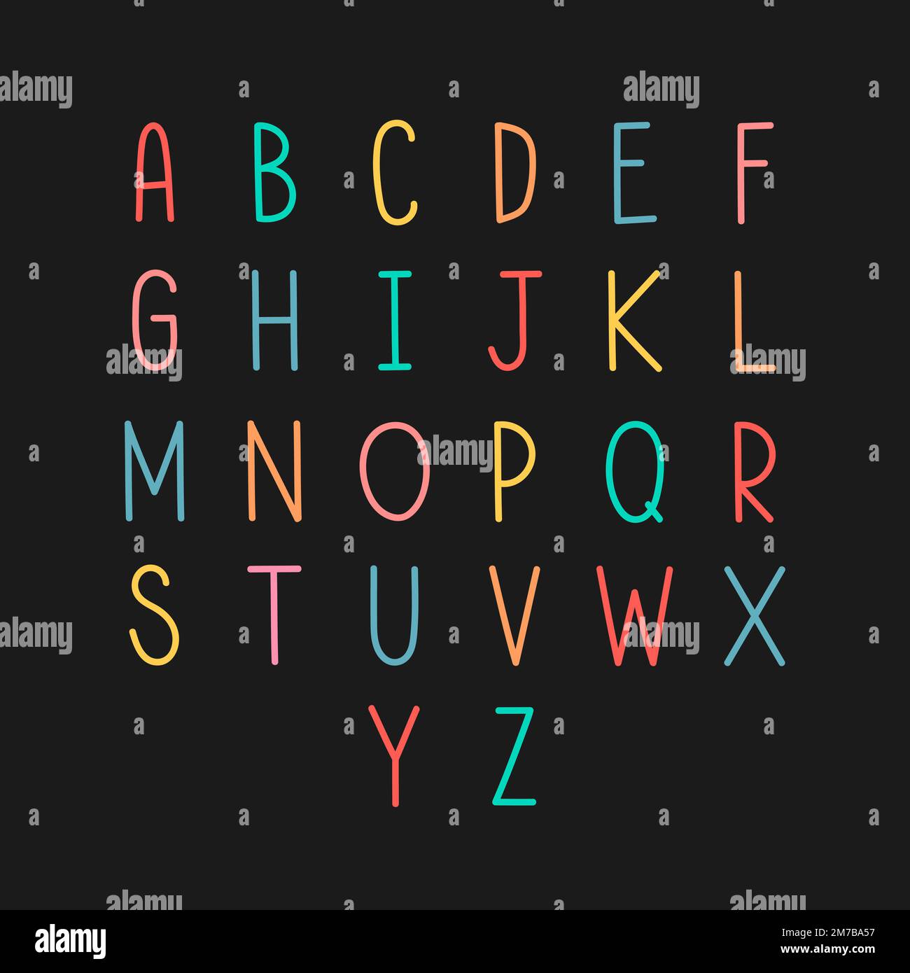 Styled alphabet set vector Stock Vector Image & Art - Alamy