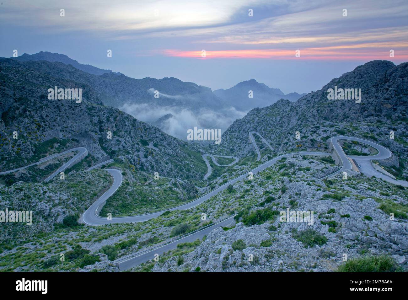 Carretera de Sa Calobra. Escorca.Sierra de Tramuntana.Mallorca.Islas ...