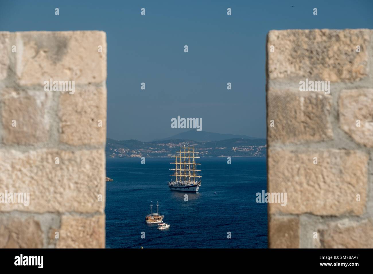 Dubrovnik, Croatia- View from the City Walls walk Stock Photo - Alamy