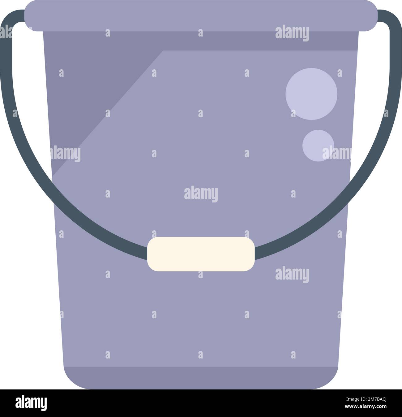 Cleaning pool bucket icon flat vector. Water swim. Sea summer isolated ...