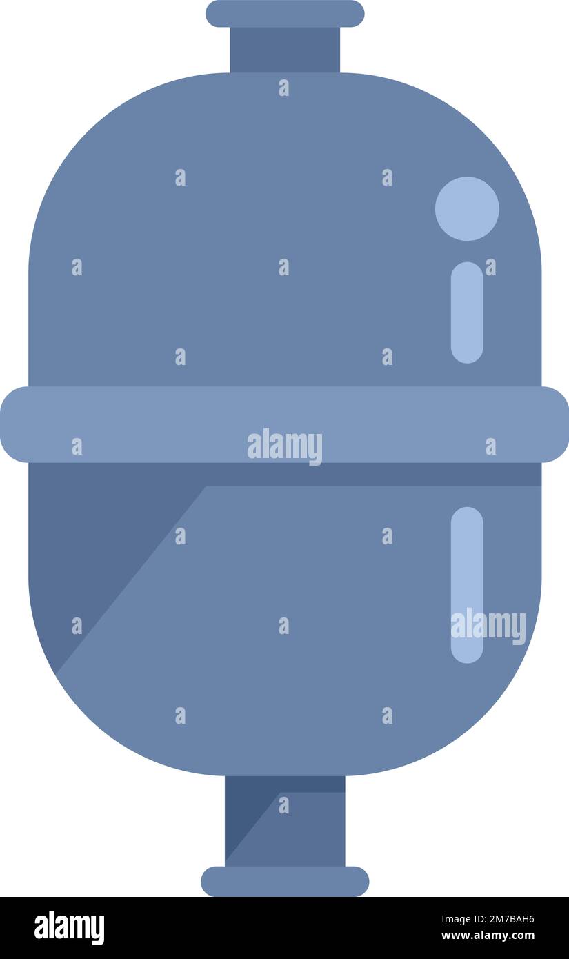 Tank filter icon flat vector. Beach pool. Summer vacation isolated ...