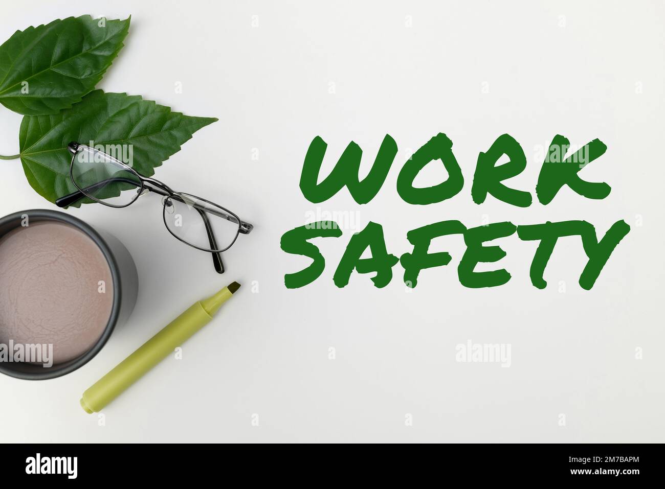 Hand writing sign Work Safety. Concept meaning Policies and control in ...