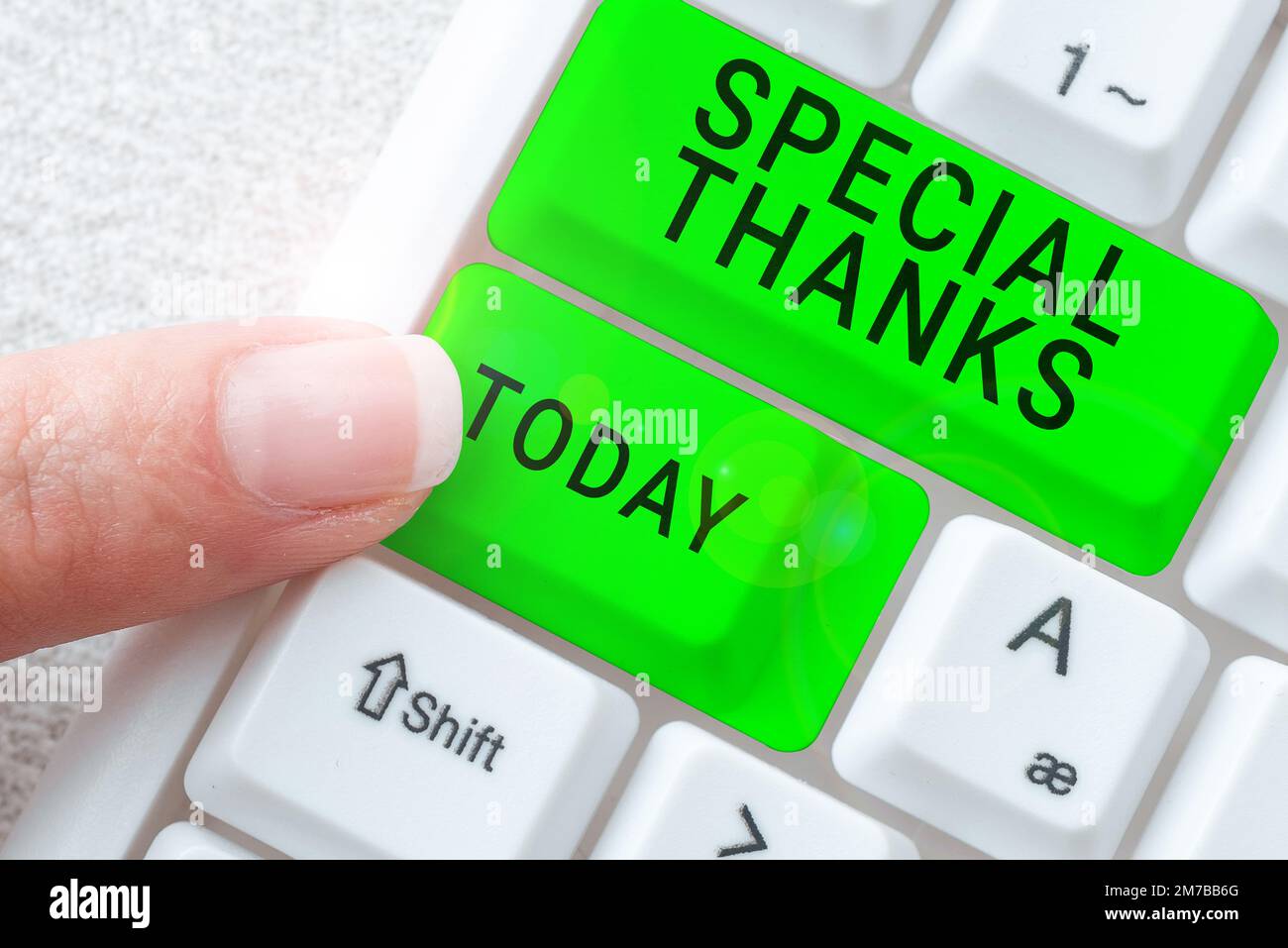 Hand writing sign Special Thanks. Word for expression of appreciation ...