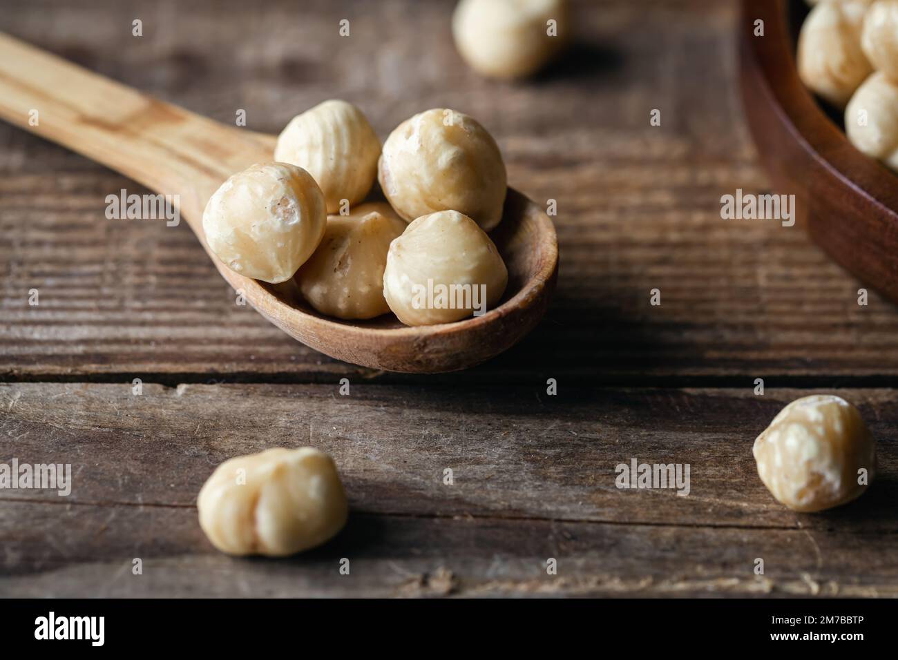 Fresh peeled hazelnuts isolated hi-res stock photography and images - Alamy