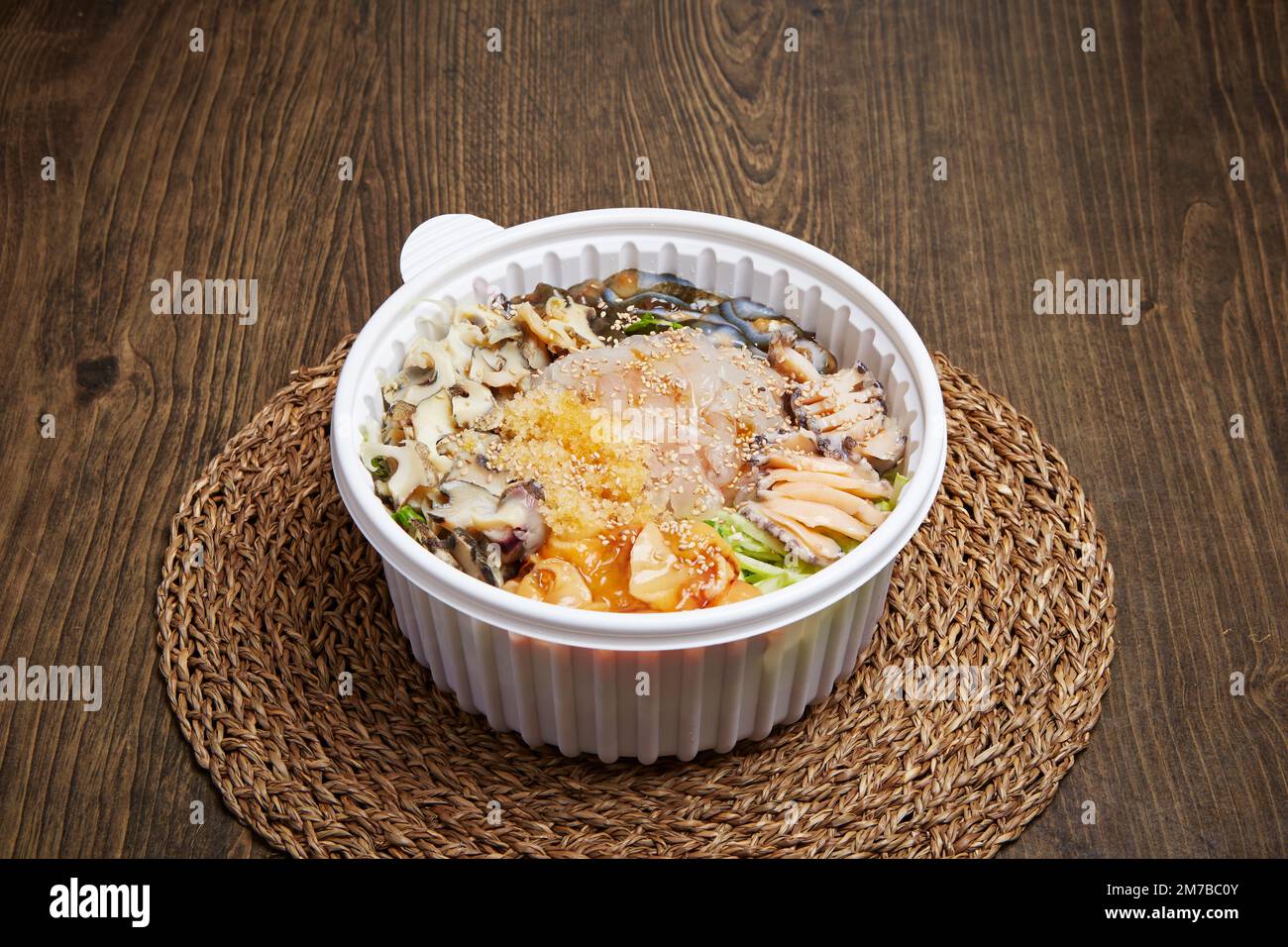 Assorted Cold Raw Fish Soup Stock Photo - Alamy