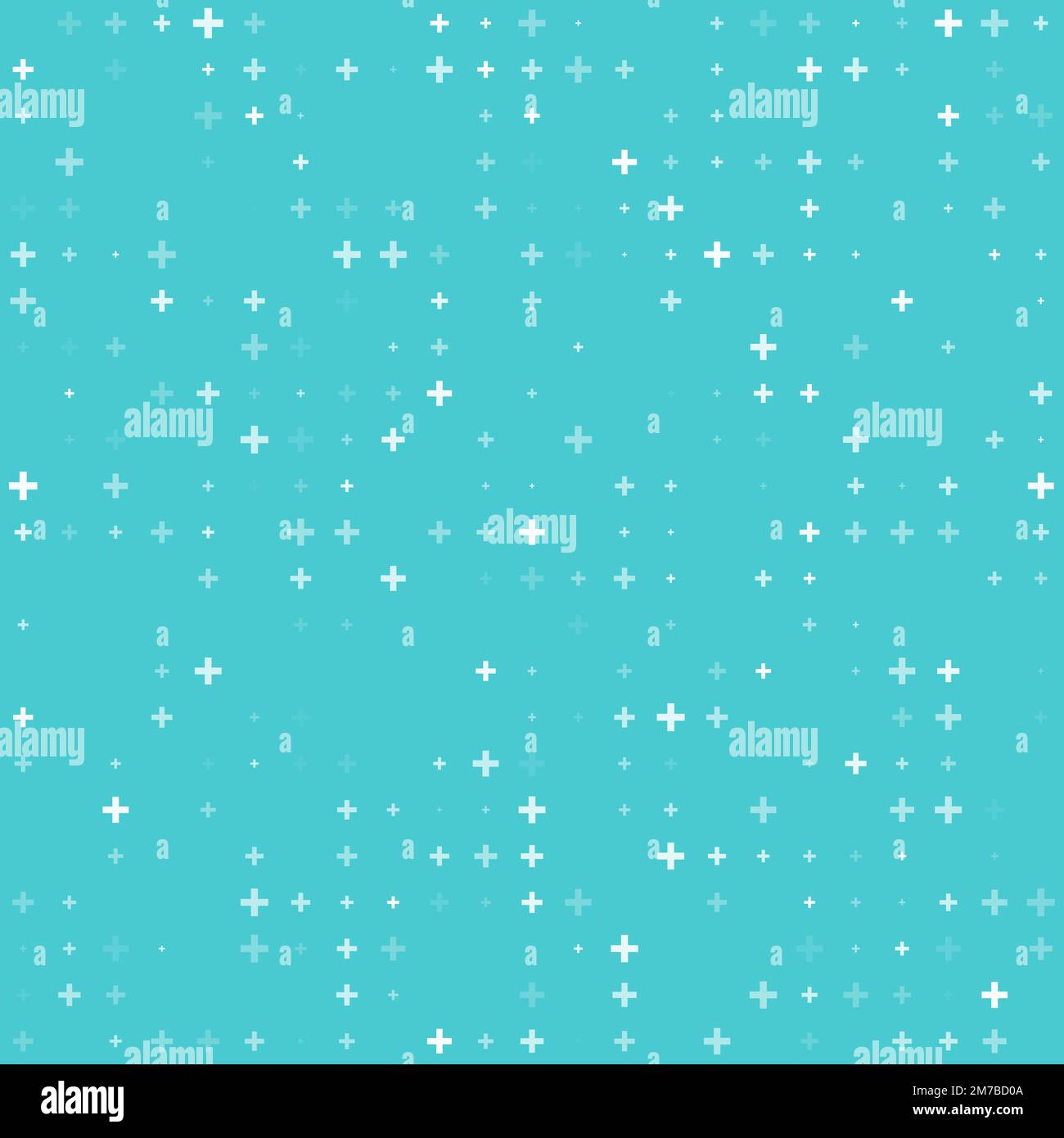 Plus hospital pattern, vector background evenly spaced white cross ...