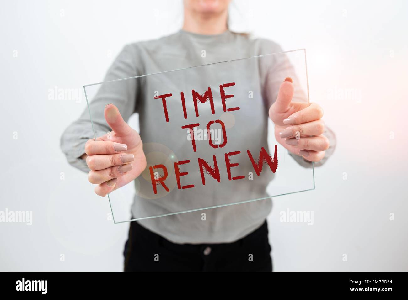 Inspiration showing sign Time To Renew. Conceptual photo Continue the ...
