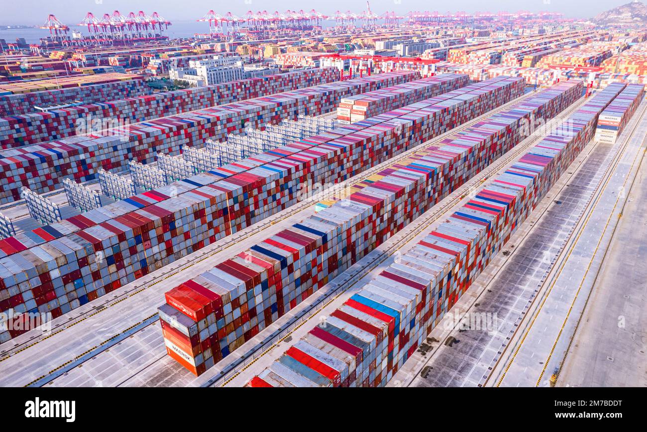 SHANGHAI, CHINA - JANUARY 8, 2023 - An aerial photo shows the newly ...