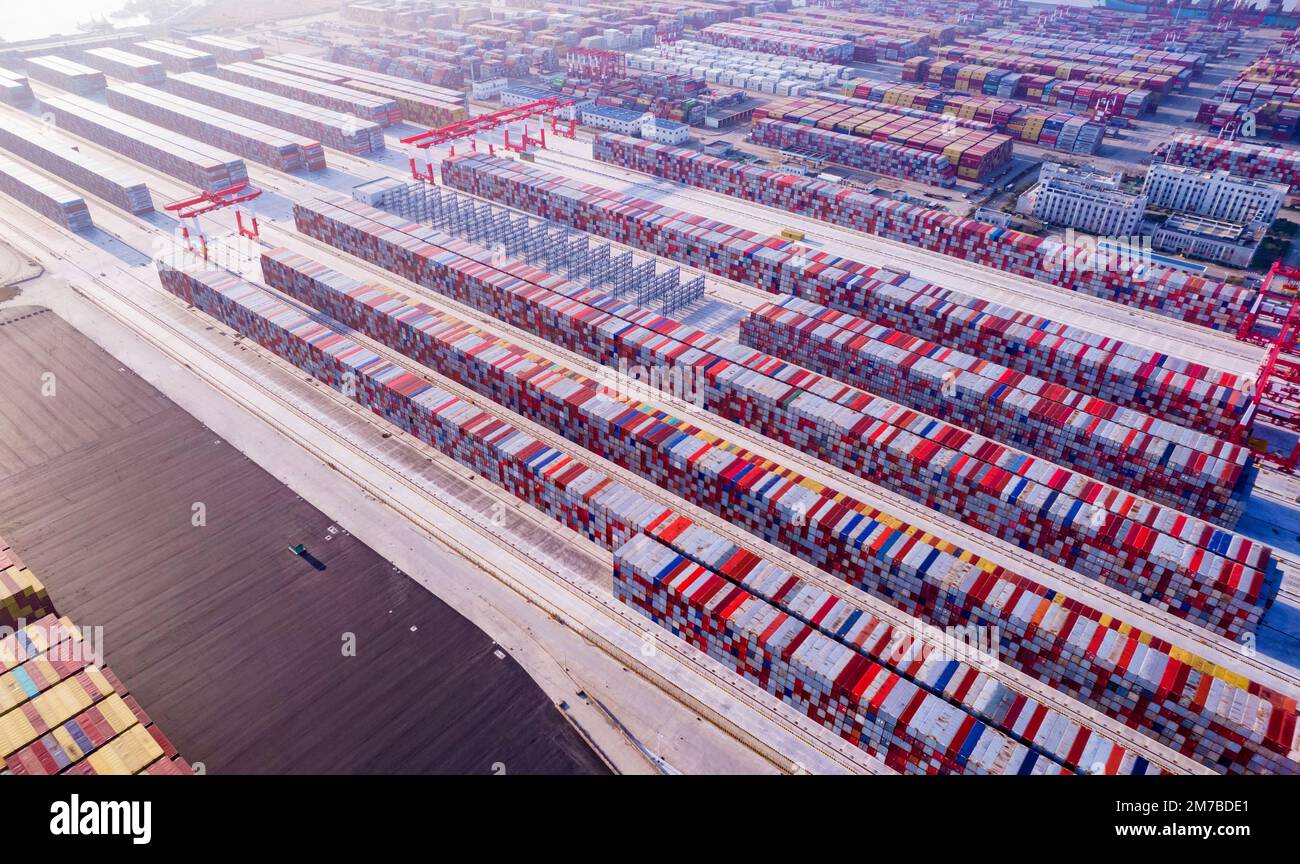 SHANGHAI, CHINA - JANUARY 8, 2023 - An aerial photo shows the newly ...