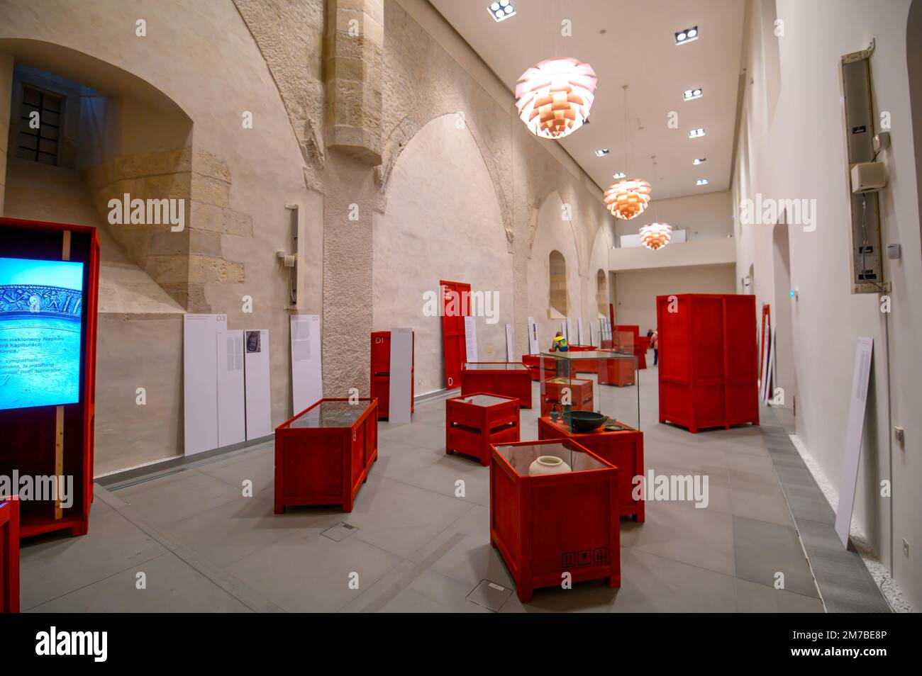 Bratislava, Slovakia. Interior of the Bratislava Castle (Hrad) and ...