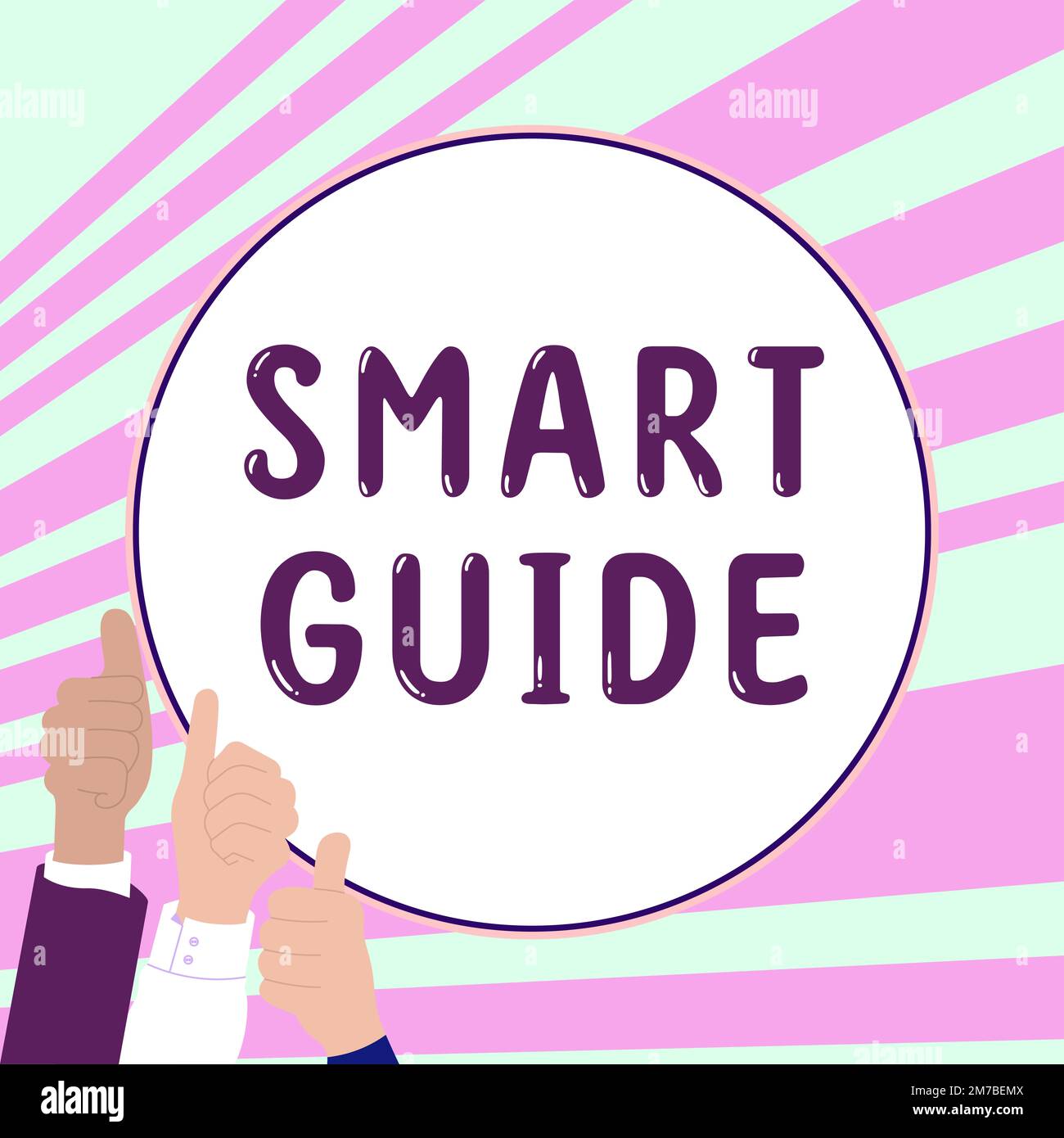 Inspiration showing sign Smart Guide. Word Written on used to guide the ...