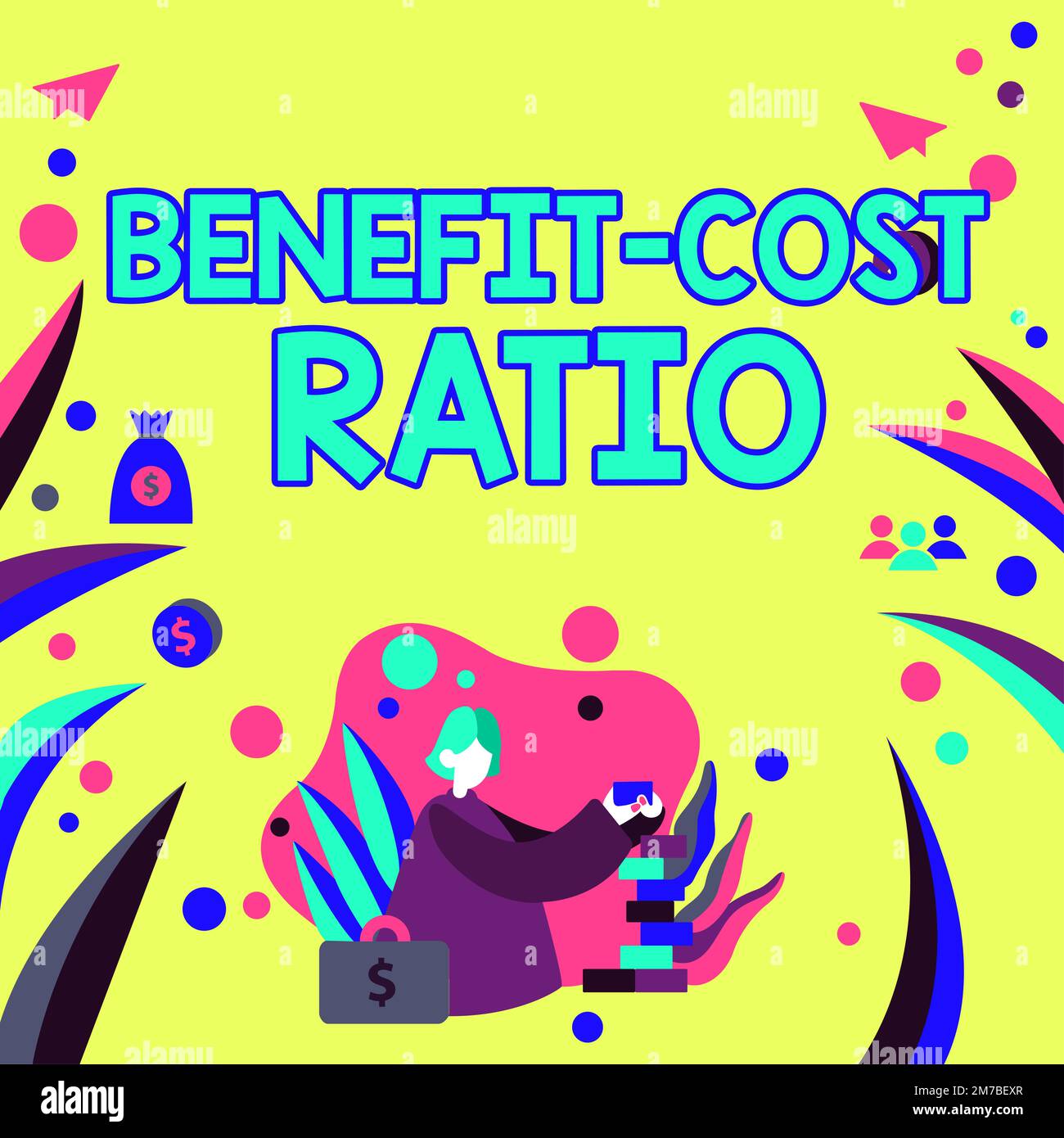 Sign displaying Benefit Cost Ratio. Business overview Relationship ...