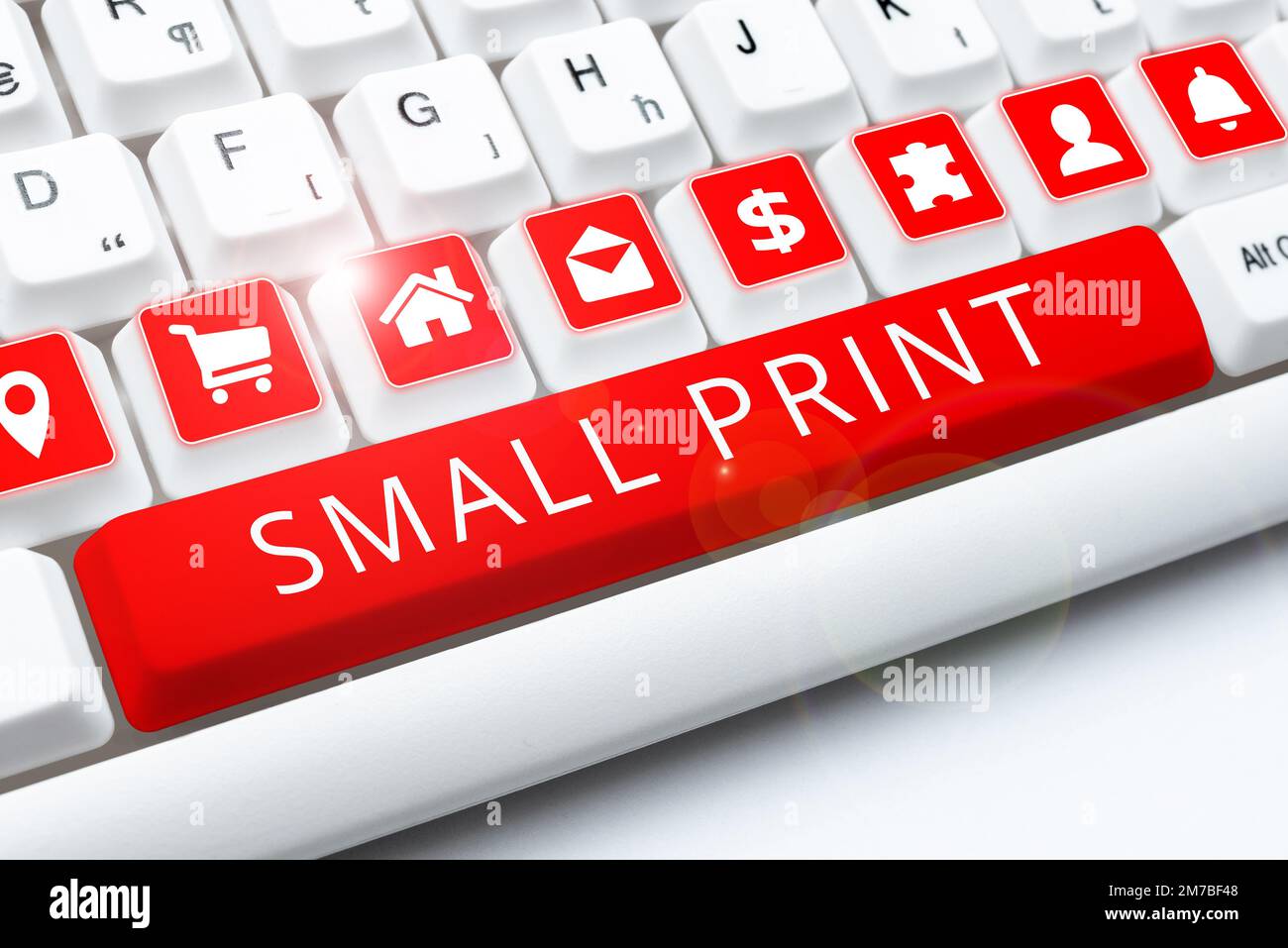 Handwriting text Small Print. Internet Concept document that contains ...