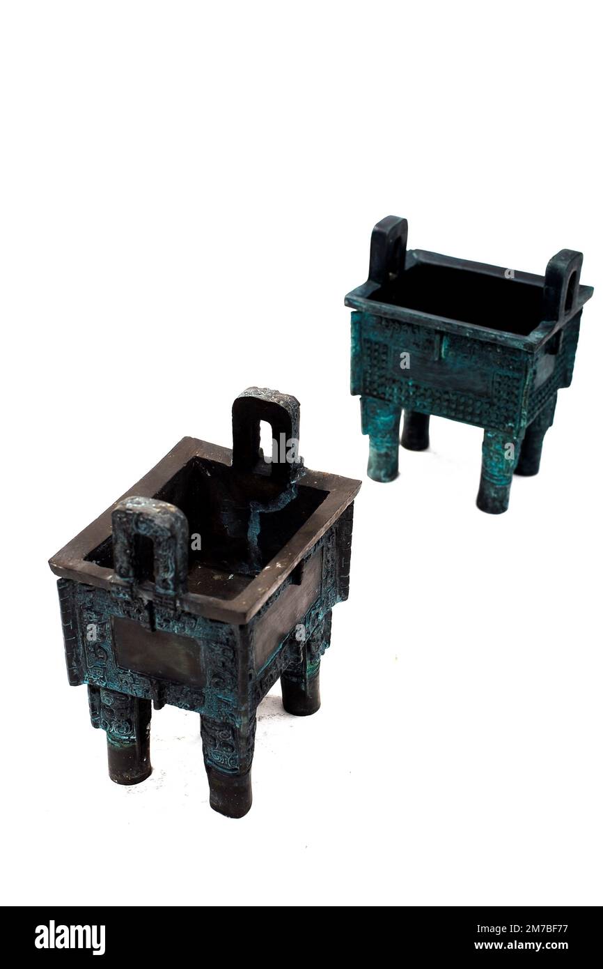 Ancient chinese cooking ding Cut Out Stock Images & Pictures - Alamy