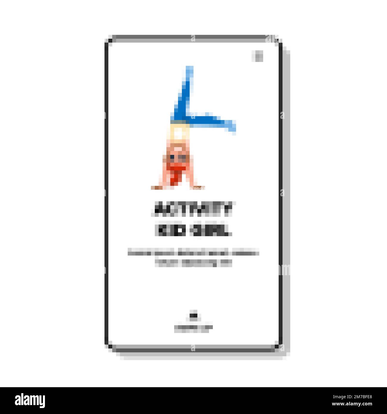 activity kid girl vector Stock Vector Image & Art - Alamy